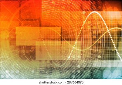 Futuristic Interface Business Graph Chart Art Stock Illustration 287664095