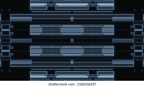Futuristic Interface Ui Elements Holographic Hud Stock Illustration ...