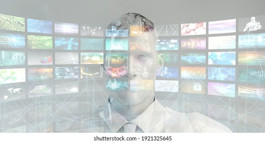 Futuristic Navigation Dashboard Display Future Concept Stock ...