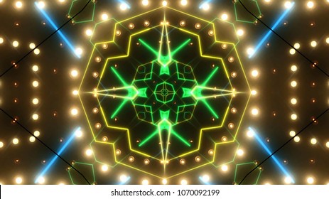 Ilustrasi Stok Futuristic Party Lights Background 1070092205 | Shutterstock