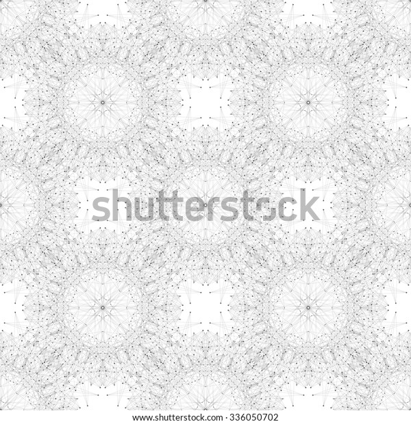Futuristic Seamless Texture Molecule Communication Connected 스톡 일러스트 ...