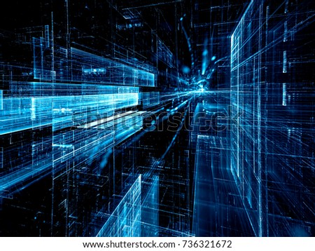 Futuristic Tech Background Abstract Computergenerated Image Stock ...