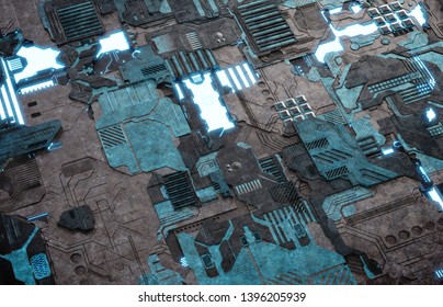 Futuristic Tech Panel Texture Background Lots Stock Illustration ...