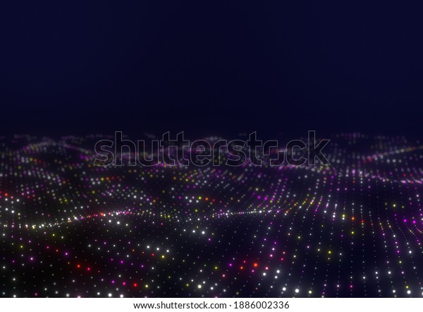 Futuristic Technology Web Background 3dcg Stock Illustration 1886002336 ...
