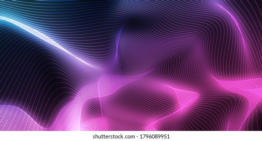Futuristic Web Cyber Data Grid Color Stock Illustration 1796089951 ...