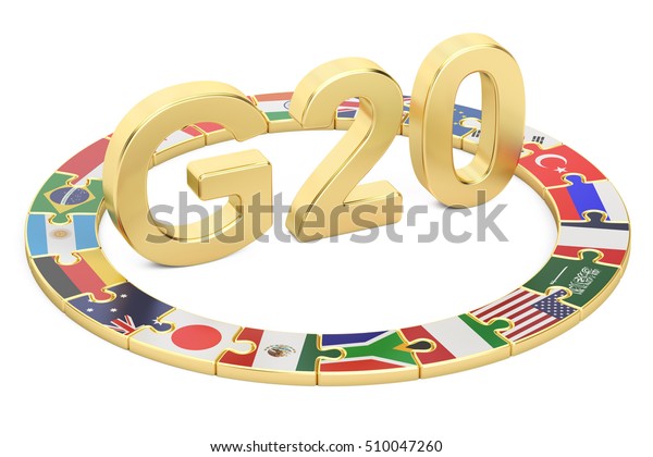 G20 Puzzle Concept 3d Rendering Isolated Stock Illustration 510047260 ...