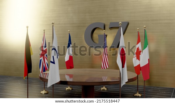 G7 Round Table G7 Countries Flag: ภาพประกอบสต็อก 2175518447 | Shutterstock