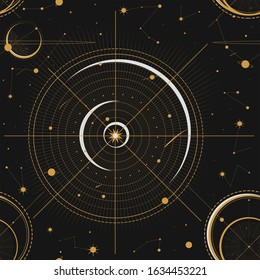 Galaxy Background Repeat Pattern Illustration Stock Illustration ...