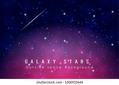 Galaxy Outer Space Illustration Background Stock Illustration ...