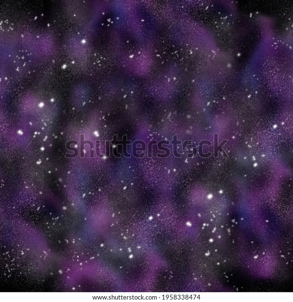 Galaxy Pattern Background Hand Drawn Illustration Stock Illustration ...