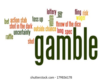 Gamble Word Cloud Stock Illustration 179836178 | Shutterstock