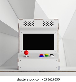 Game Arcade Machine Mock Loft 3d Stock Illustration 293619650 ...
