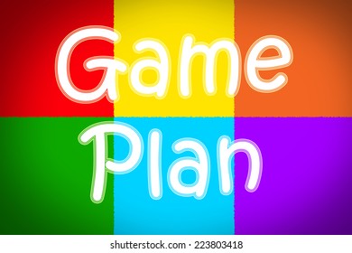 Game Plan Concept Text On Background Stock Illustration 223803418 ...