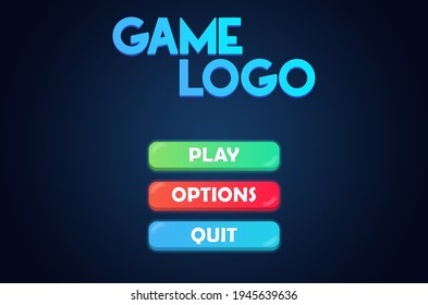 285 Game main menu Images, Stock Photos & Vectors | Shutterstock