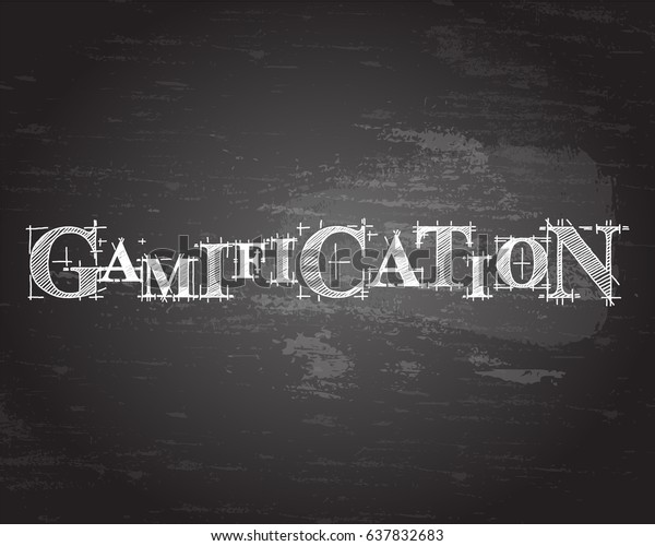 Gamification Text Hand Drawn On Blackboard Stock Illustration 637832683 ...