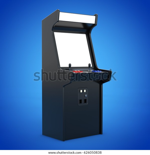 Gaming Arcade Machine Blank Screen Your Stock Illustration 626050838