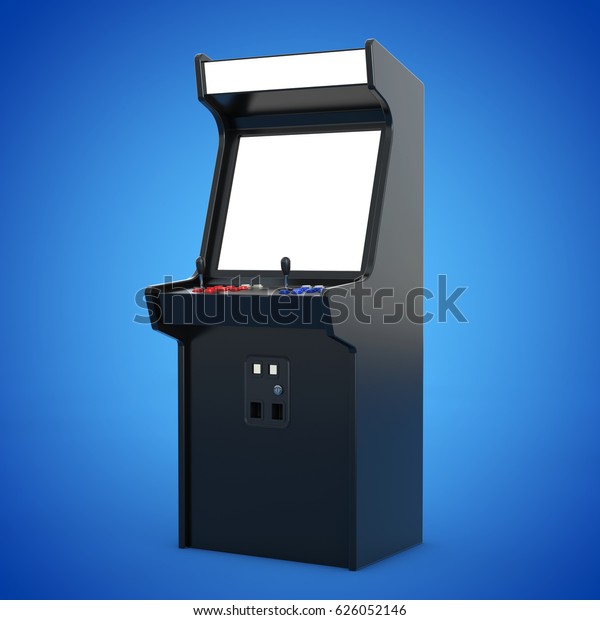 Gaming Arcade Machine Blank Screen Your Stock Illustration 626052146