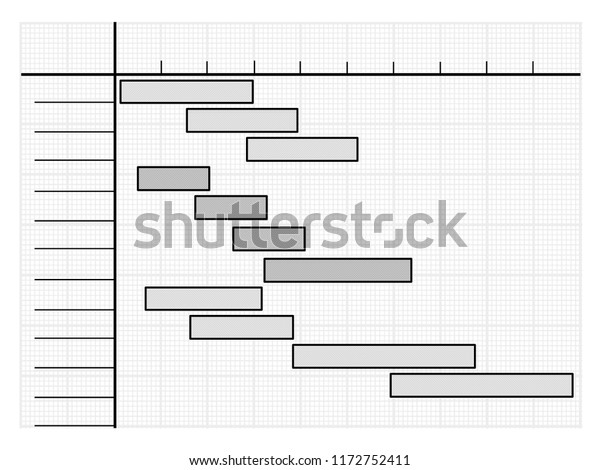 Gantt Chart Type Bar Chart That Stock Illustration 1172752411 ...