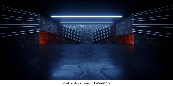 Garage Sci Fi Alien Spaceship Futuristic Stock Illustration 2190669289 ...