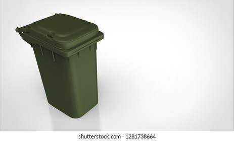 Garbage Can Left 3d Rendering Stock Illustration 1281738664 | Shutterstock