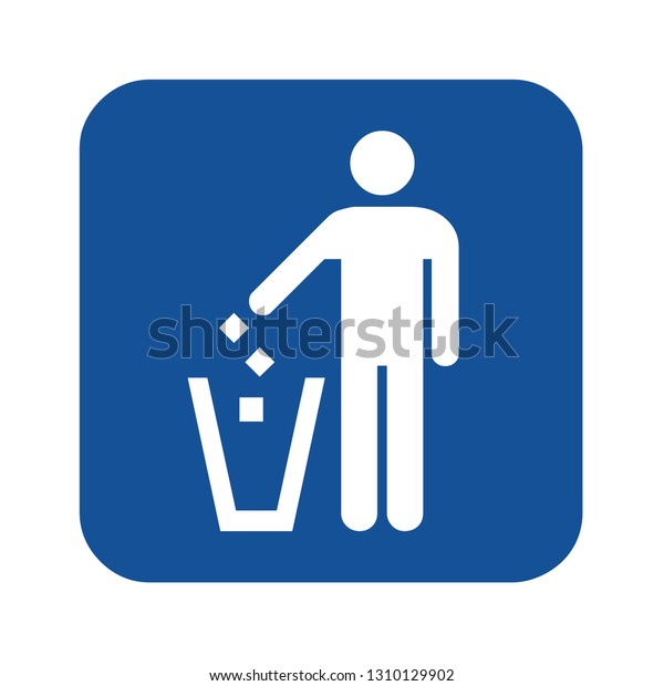 Garbage Icon Symbol Stock Illustration 1310129902 | Shutterstock