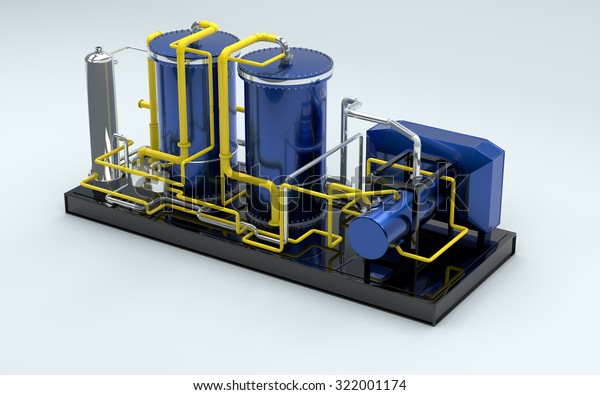 Gas Compressor Gas Compressor Mechanical Device Stock Illustration ...
