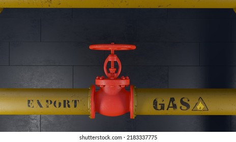 Gas Pipeline Gas Pipe Export Gas Stock Illustration 2183337775 ...