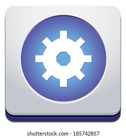 Gear Button Stock Illustration 185742857 | Shutterstock