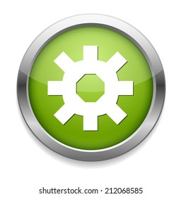 Gear Button Stock Illustration 212068585 | Shutterstock