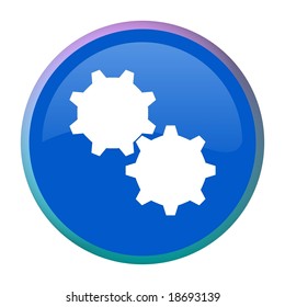 Gear Web Button Stock Illustration 18693139 | Shutterstock