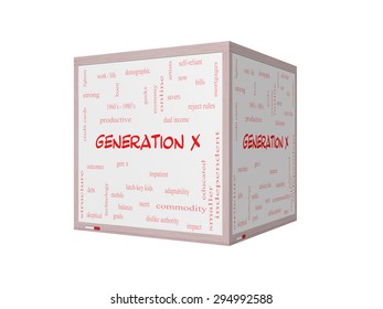Generation X Word Cloud Concept On Stock Illustration 294992588 ...