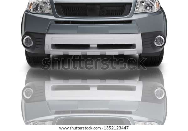 Generic Car Front Side View White Stock Illustration 1352123447 ...