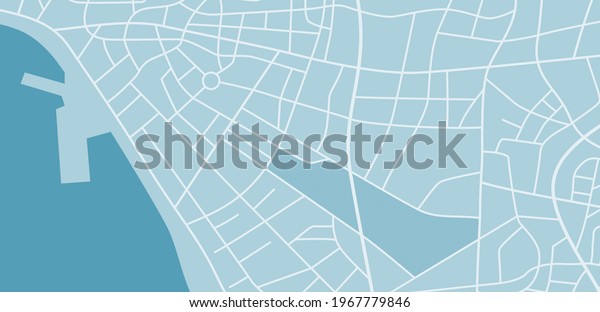 Generic City Map Illustration Stock Illustration 1967779846 | Shutterstock