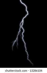 Generic Lightning On Black Background Stock Illustration 13286104 ...