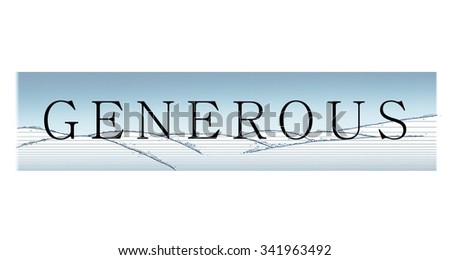 Generous Word Stock Illustration 341963492 - Shutterstock