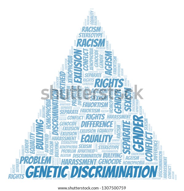 Genetic Discrimination Type Discrimination Word Cloud Stock ...