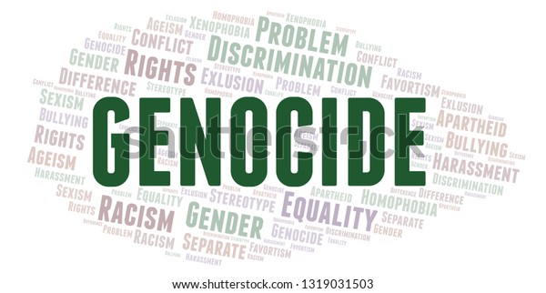 Genocide Type Discrimination Word Cloud Stock Illustration 1319031503 ...