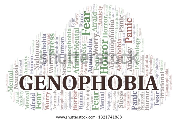 Genophobia Word Cloud Stock Illustration 1321741868 | Shutterstock