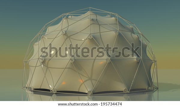 Geodesic Dome Render Stock Illustration 195734474 | Shutterstock
