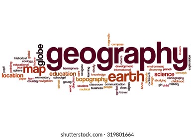 Geography Word Cloud Stock Illustration 319801664 | Shutterstock