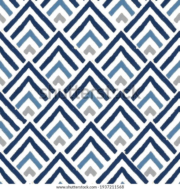 Geometric blue line pattern white background squares watercolor ...