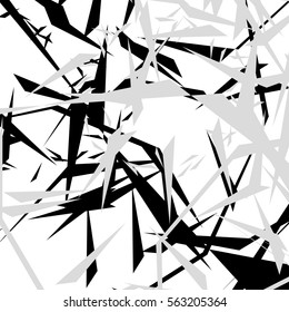 Geometric Edgy Rough Pattern Abstract Black Stock Illustration ...