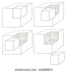 Layout Boxes Stock Vector (Royalty Free) 537778789