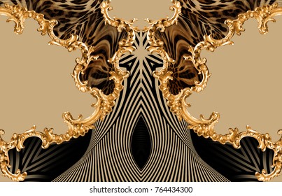 Geometric Leopard Pattern Stock Illustration 764434300 | Shutterstock