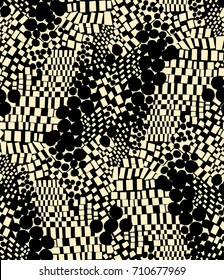 Geometric Pattern Black Anc White Background Stock Illustration ...