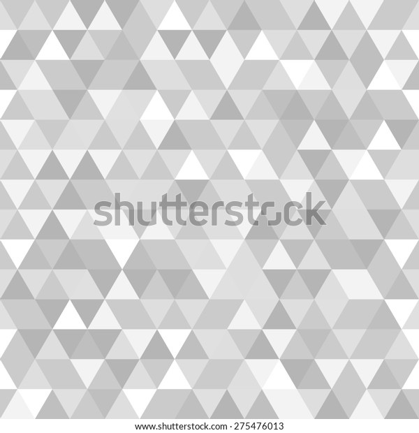 Geometric Pattern Grey White Triangles Seamless Stock Illustration ...