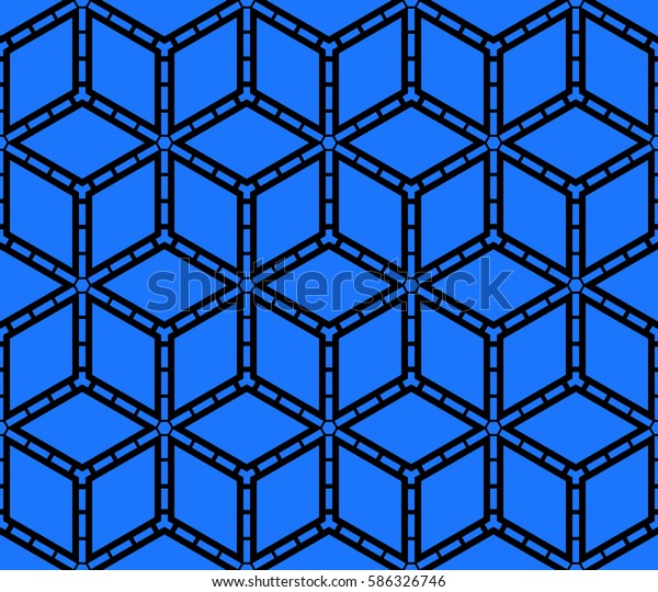 Geometric Patterns Raster Illustration Texture Interior Stock ...