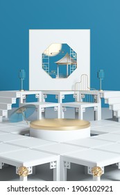 Geometric Plane Design 3d Rendering Scene Stock Illustration 1906102921 ...
