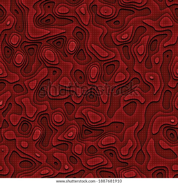 Geometric Red Map Comic Book Concept 库存插图 1887681910 | Shutterstock