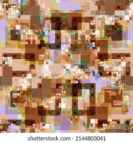 Geometrical 2d Square Cube Abstract Digital Stock Illustration ...